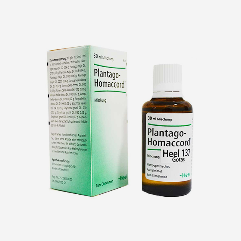 PLANTAGO HOMACCORD GOTAS X30ML HEEL - Apoteka Natural
