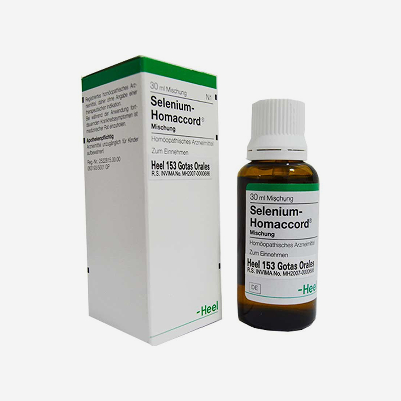 SELENIUM HOMACCORD GOTAS X30ML HEEL - Apoteka Natural